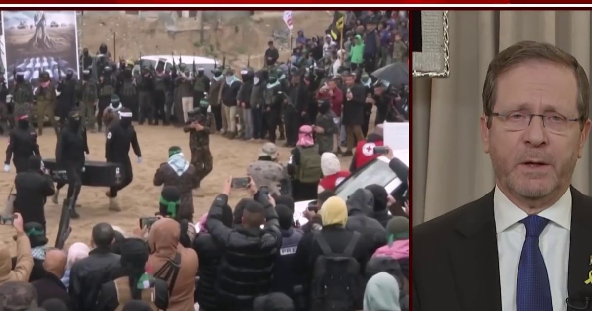 'A moment of true agony': Israeli president reacts to Hamas returning bodies of hostages