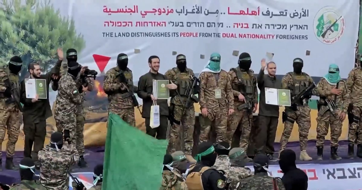 Second set of hostages released hours after two other hostages