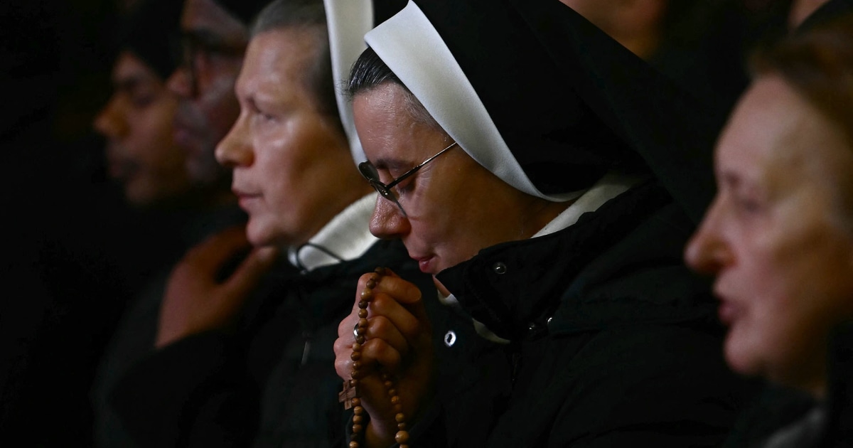 Prayers for Pope Francis as hundreds gather at the Vatican