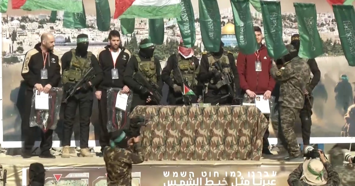 Three hostages released by Hamas, including American Israeli Sagui ...