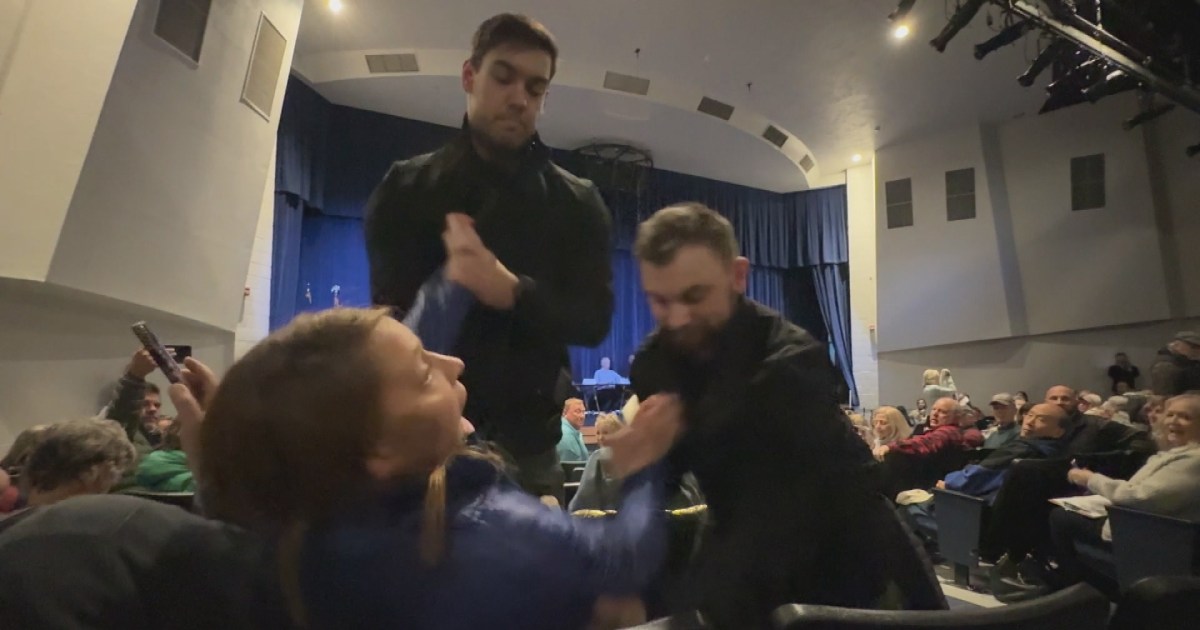 No charges for woman dragged from Idaho town hall