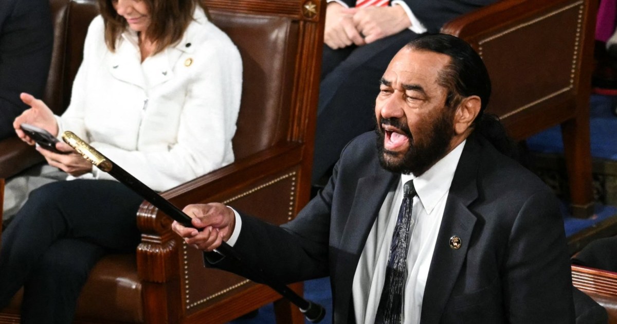 Watch: Rep. Al Green removed from House floor after Trump speech ...
