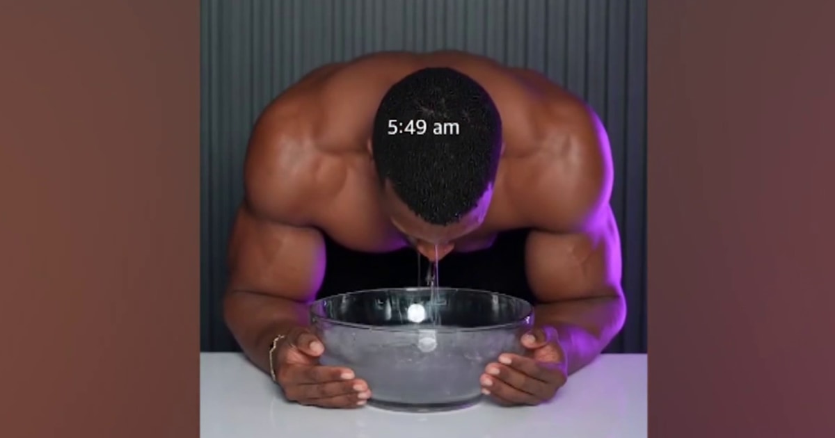 Fitness influencer goes viral for morning routine