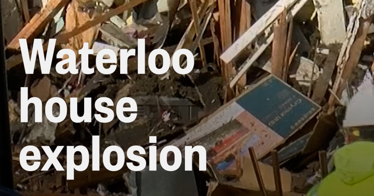 1 dead, 1 injured after house explosion in Waterloo