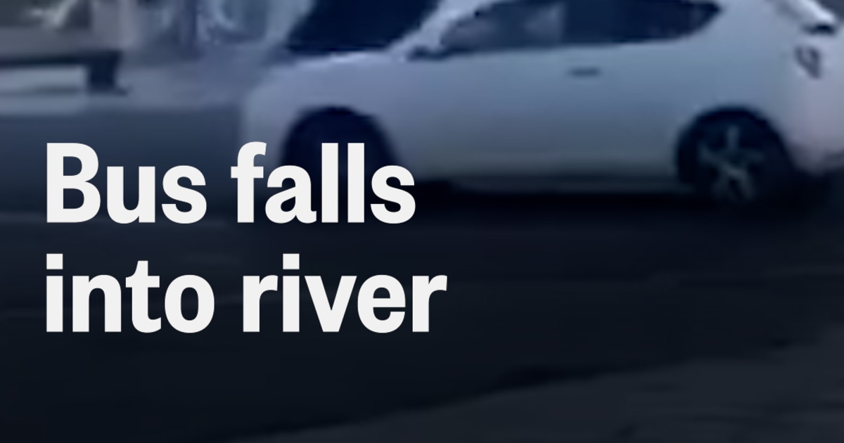 Italian tourist bus falls into river in Turin