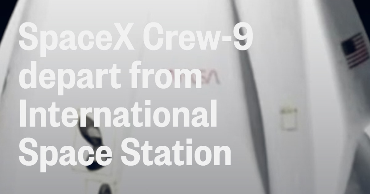 SpaceX Crew-9 undocks from International Space Station
