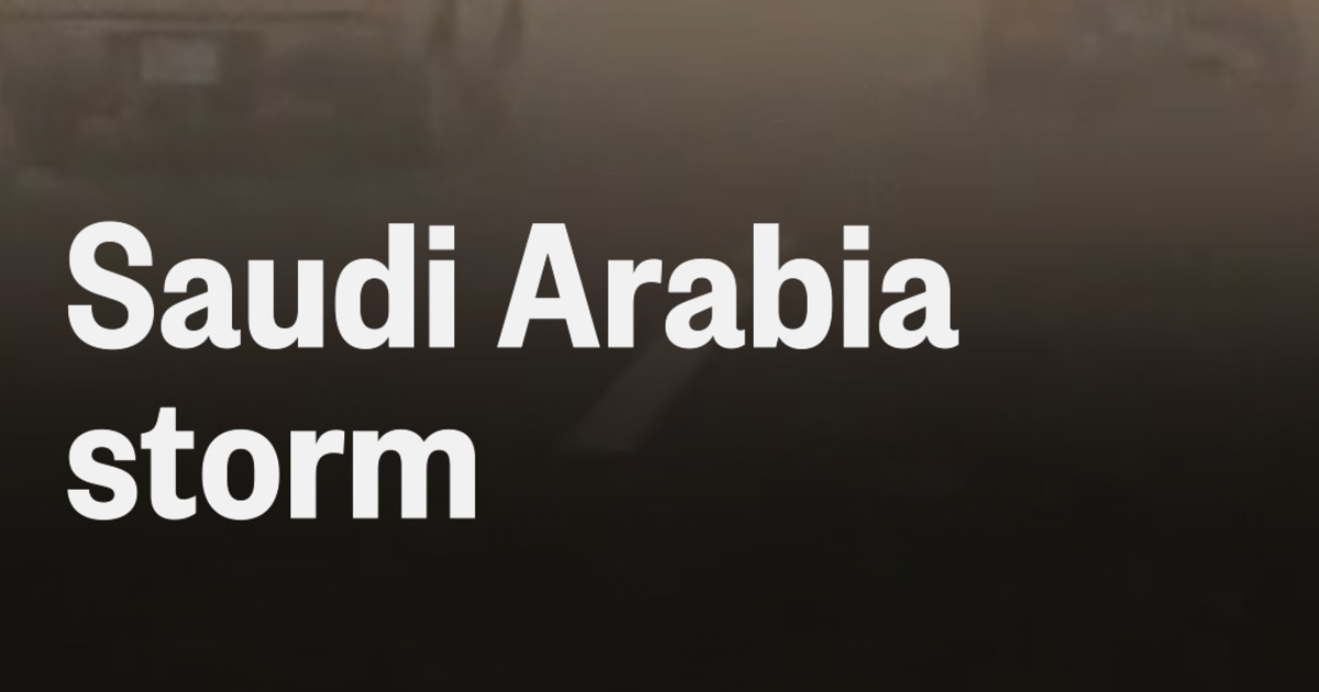 Sand storm strands Saudi Arabia drivers