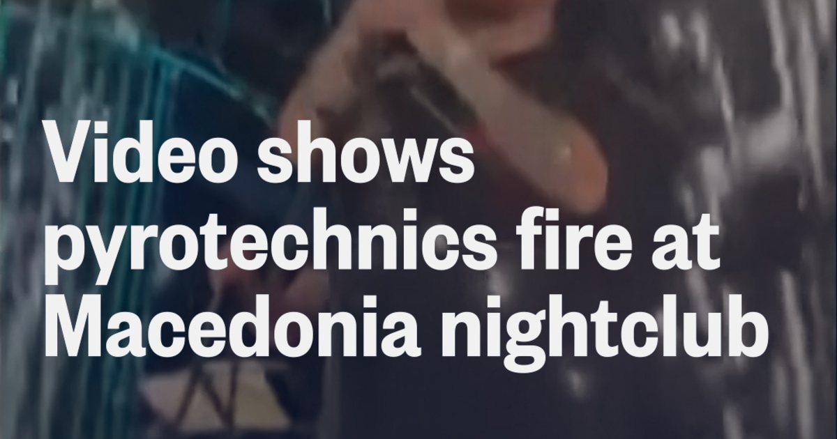 Macedonia nightclub catches fire, killing dozens