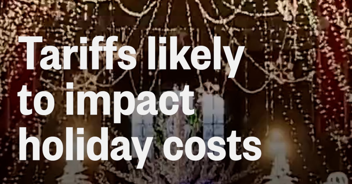 Tariffs could put pinch on Christmas shopping