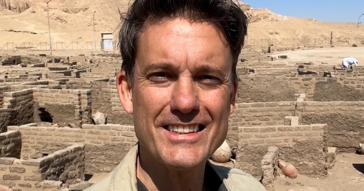 Keir Simmons goes inside Egypt's 'golden city'