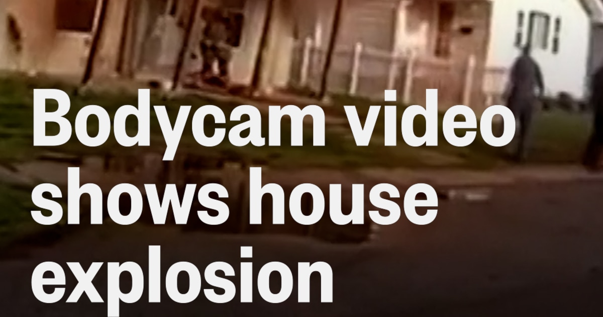 Bodycam video captures home explosion in Illinois
