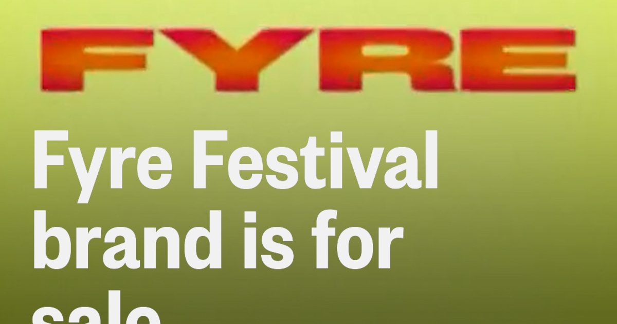 Fyre Festival brand is for sale