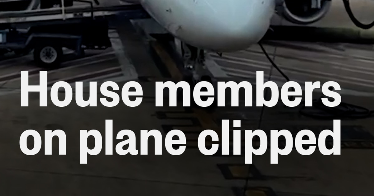 Plane with House members on board clipped by aircraft
