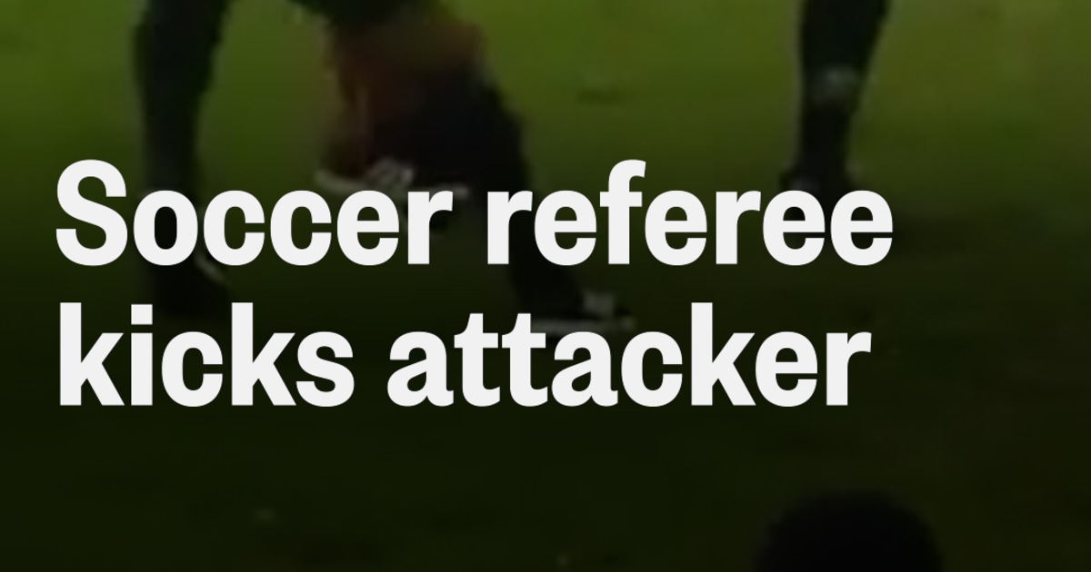Soccer referee kicks coach during Peruvian cup game