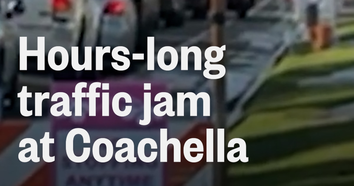 Coachella-goers get stuck in traffic for up to 12 hours