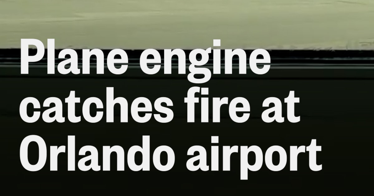 Delta plane evacuates after engine catches fire