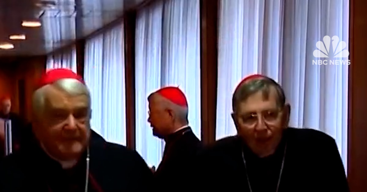 Cardinals arrive to finalize details of the conclave