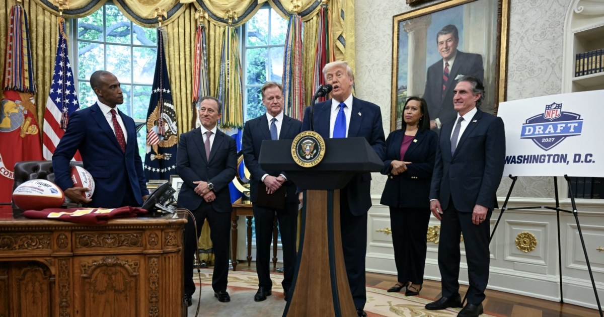 Trump announces D.C. will host the 2027 NFL draft