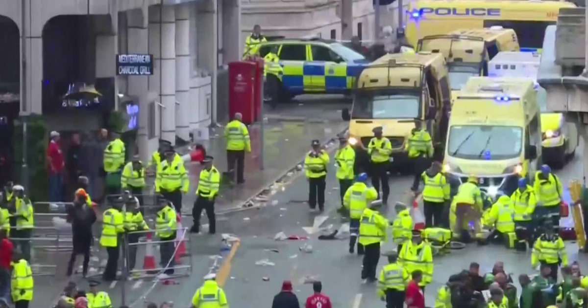 Car collides with pedestrians celebrating in Liverpool