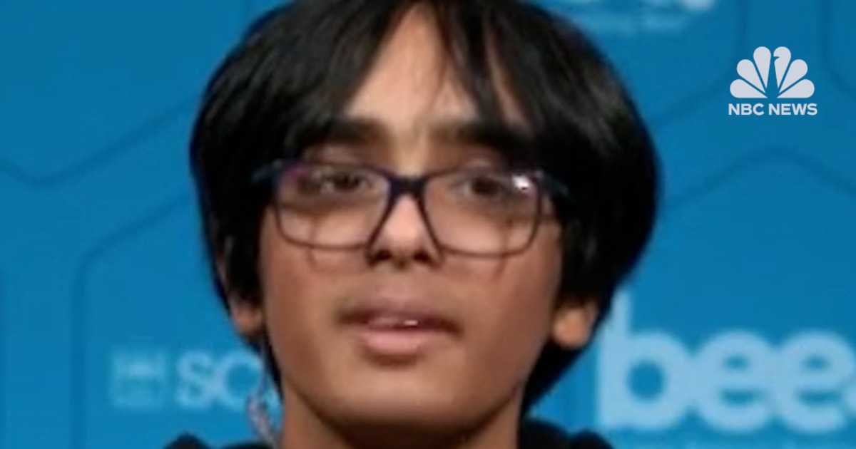 2025 Spelling Bee champion on his winning word