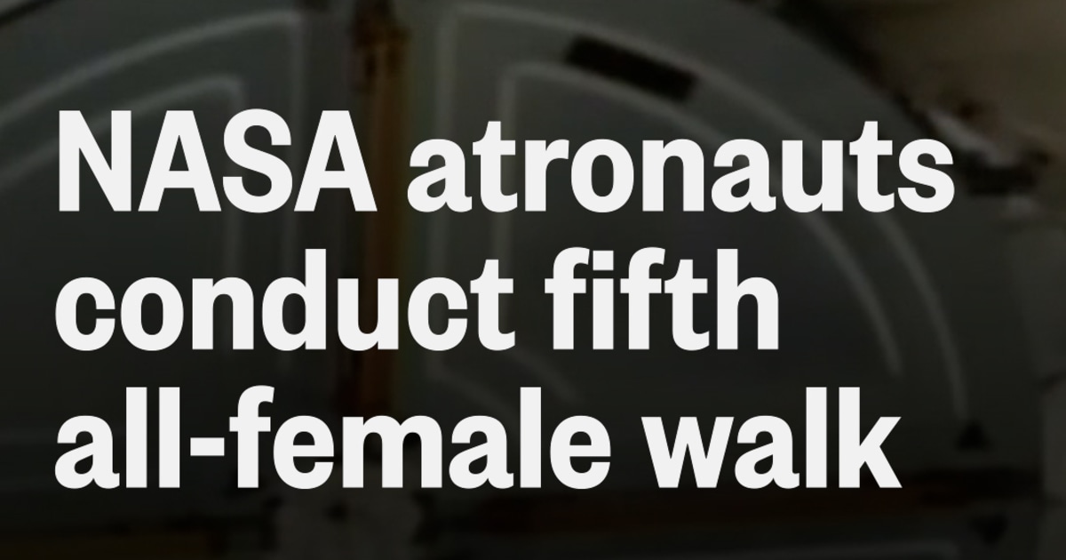 NASA astronauts conduct fifth all-female spacewalk