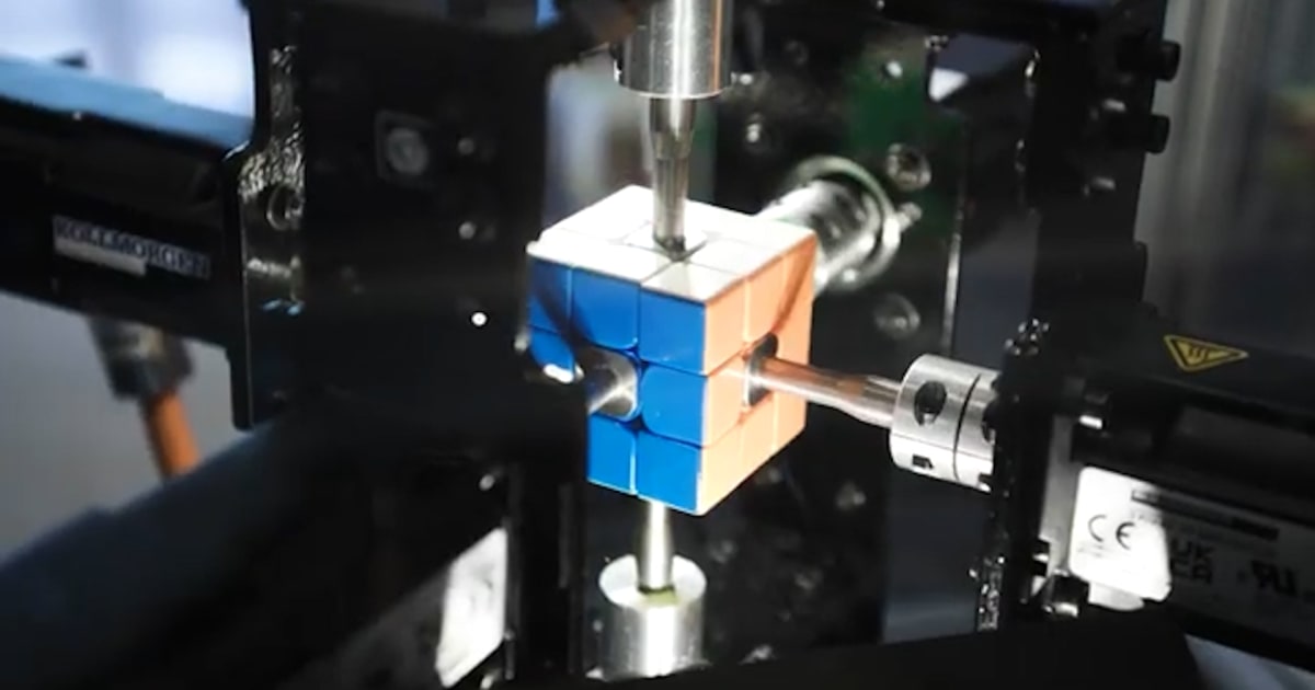 Purdue engineering team creates record-setting Rubik’s Cube robot