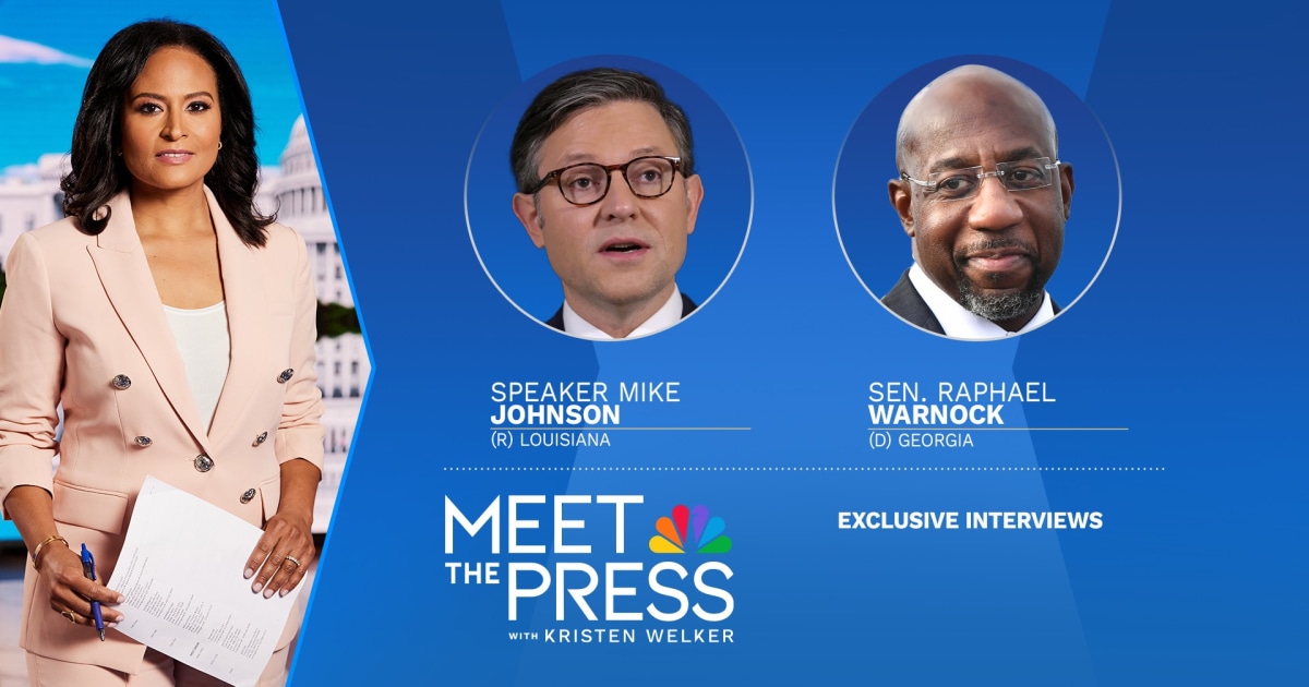June 1 - Speaker Mike Johnson and Sen. Raphael Warnock