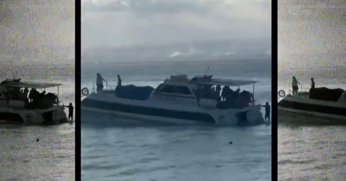 Boat with 89 tourists on board capsizes in Bali