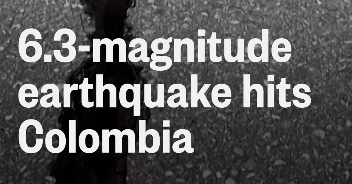 Powerful earthquake hits central Colombia