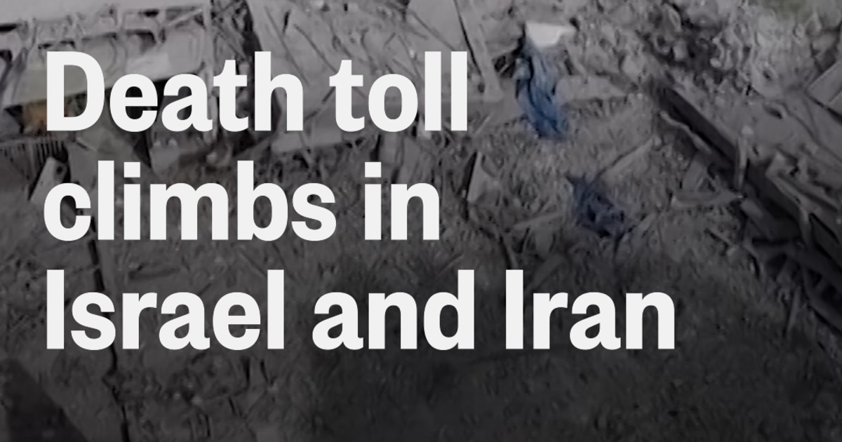 Death toll climbs in Israel and Iran