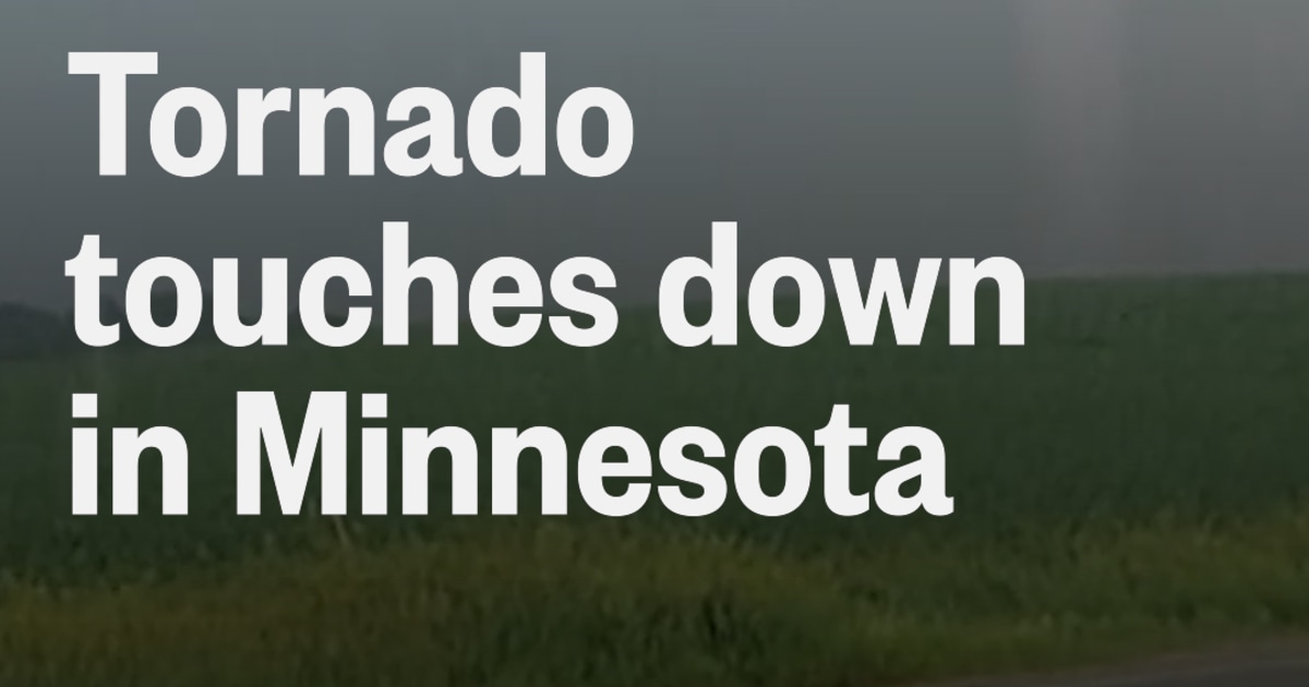 Possible tornado touches down in Minnesota