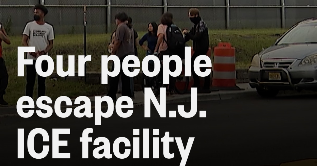 Four people escape N.J. ICE detention facility, DHS says