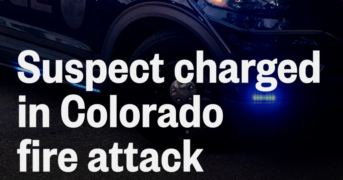 Suspect charged in Colorado fire attack