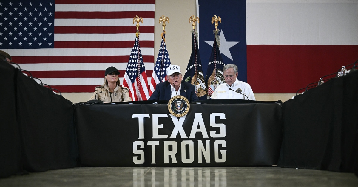 Trump speaks from Kerrville after deadly Texas floods