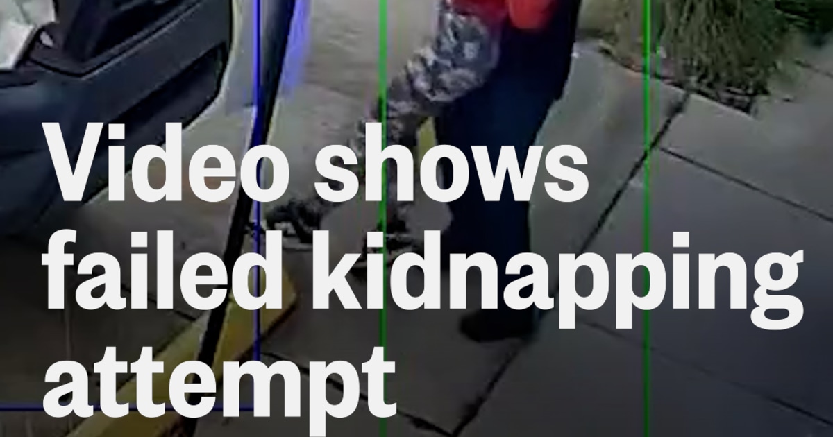 Video shows failed kidnapping attempt