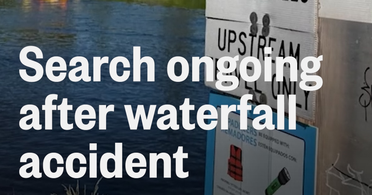 Search ongoing after waterfall accident