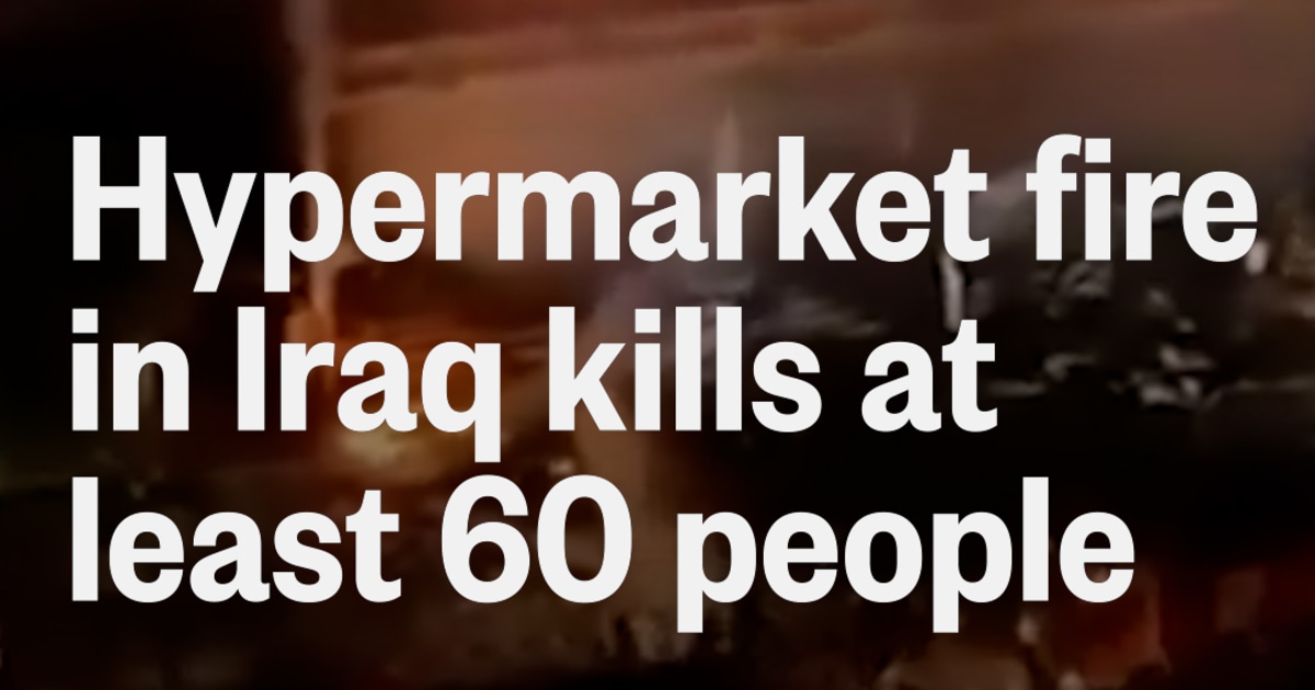 Fire engulfs five-story building in Iraq