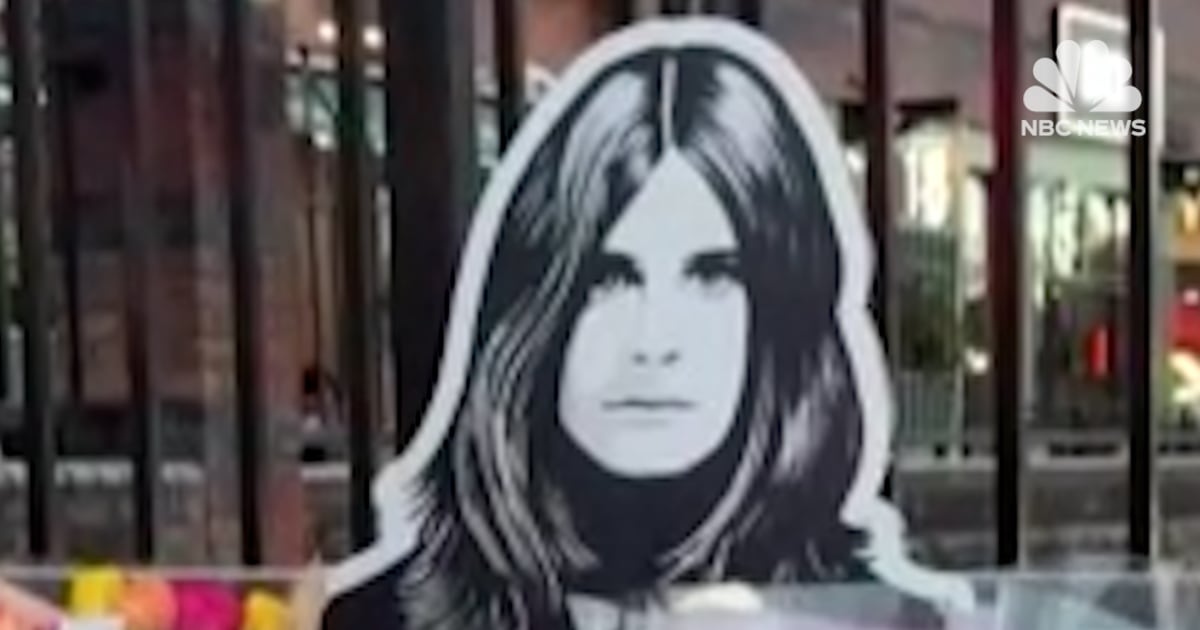 Fans pay tribute to Ozzy Osbourne in his home town