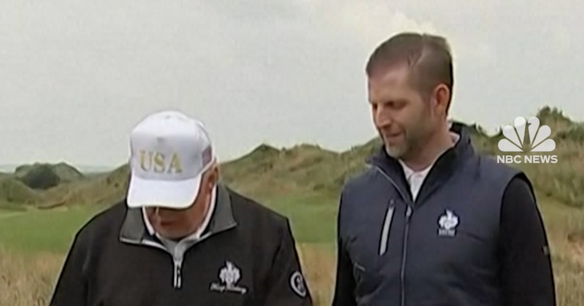 Trump opens new golf course in Scotland