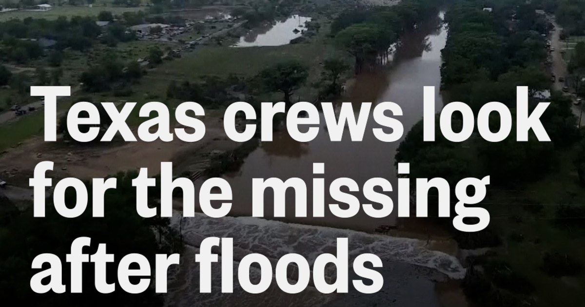 How Texas crews are looking for the missing after floods
