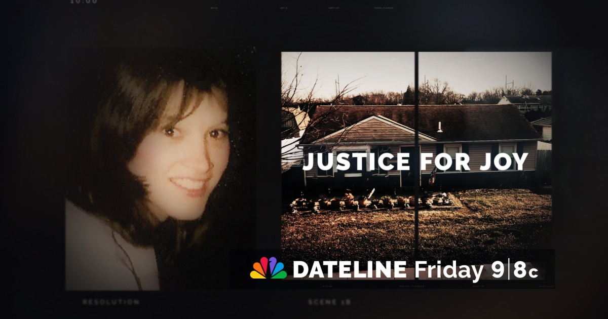 Sneak Peek: "Justice for Joy" Blayne Alexander reports the murder of Joy Hibbs Friday | Dateline