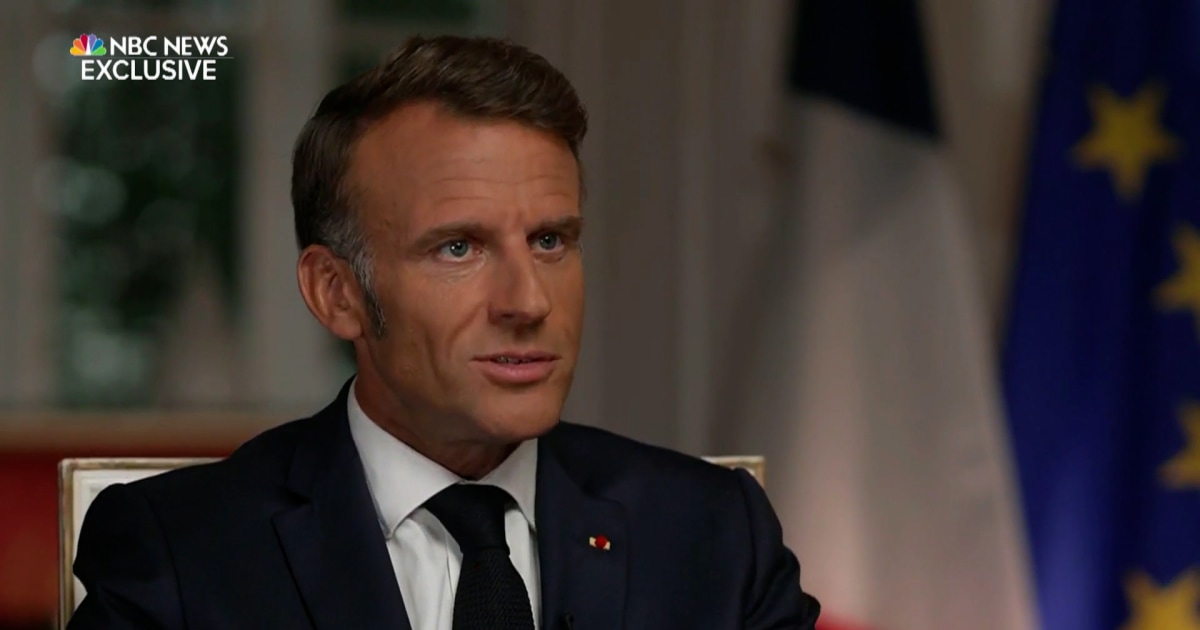 Full interview: French President Macron discusses White House summit on ...