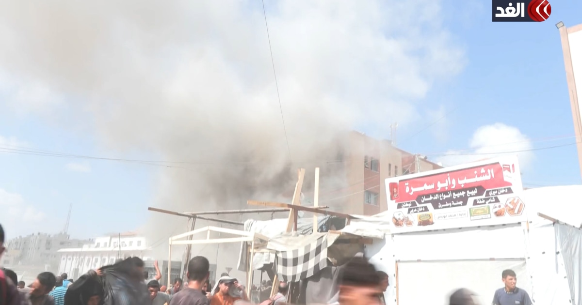 Broadcast captures strike on Nasser Hospital