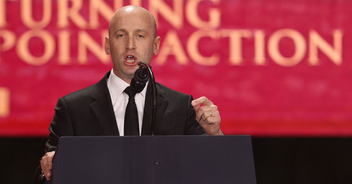 Stephen Miller honors Charlie Kirk at memorial