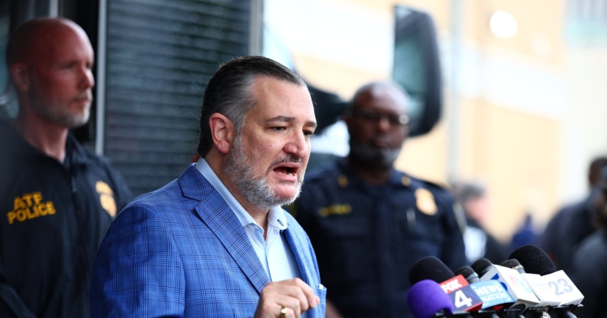 Texas Sen. Ted Cruz speaks after shooting at Dallas ICE facility