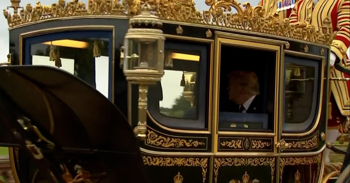 Trump joins King Charles for carriage procession to Windsor Castle