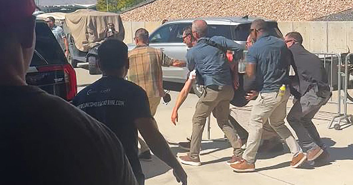 Charlie Kirk carried away after fatal shooting