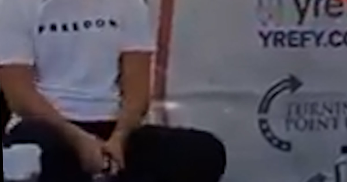 Video shows the moment Charlie Kirk was shot