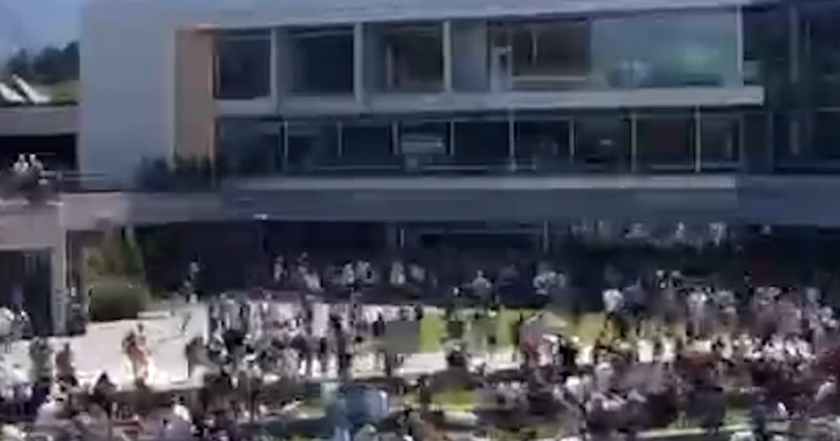 Video appears to show moment Charlie Kirk is shot