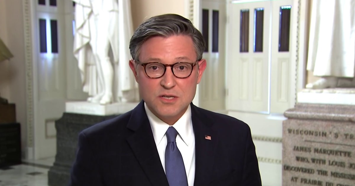 Mike Johnson addresses military pay, layoffs during government shutdown